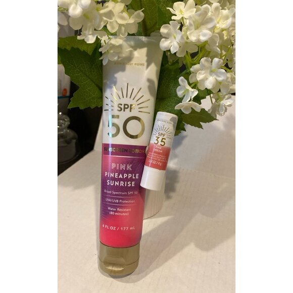 Bath & Body Works | Bath & Body | Bath Body Works Pink Pineapple Sunrise Sunscreen Spf 5 Lip ...